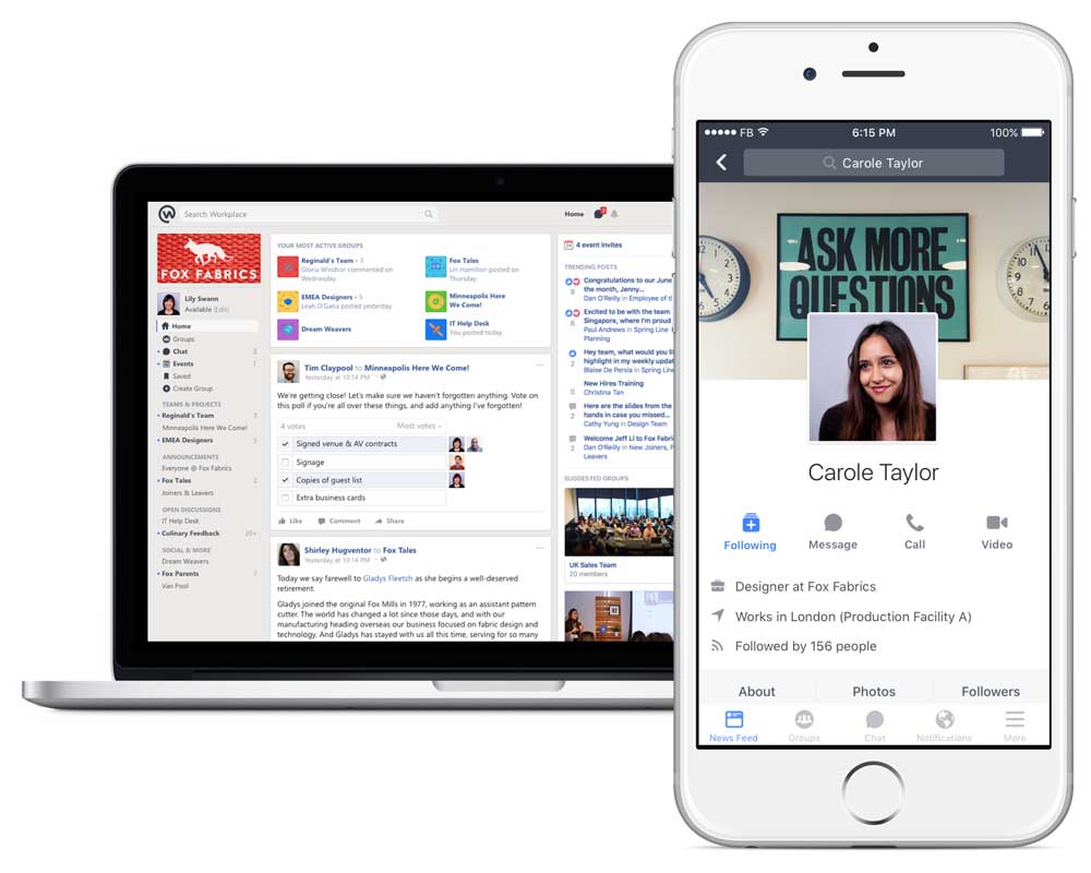 Workplace By Facebook, Is A Social Media Networking For Enterprises ...