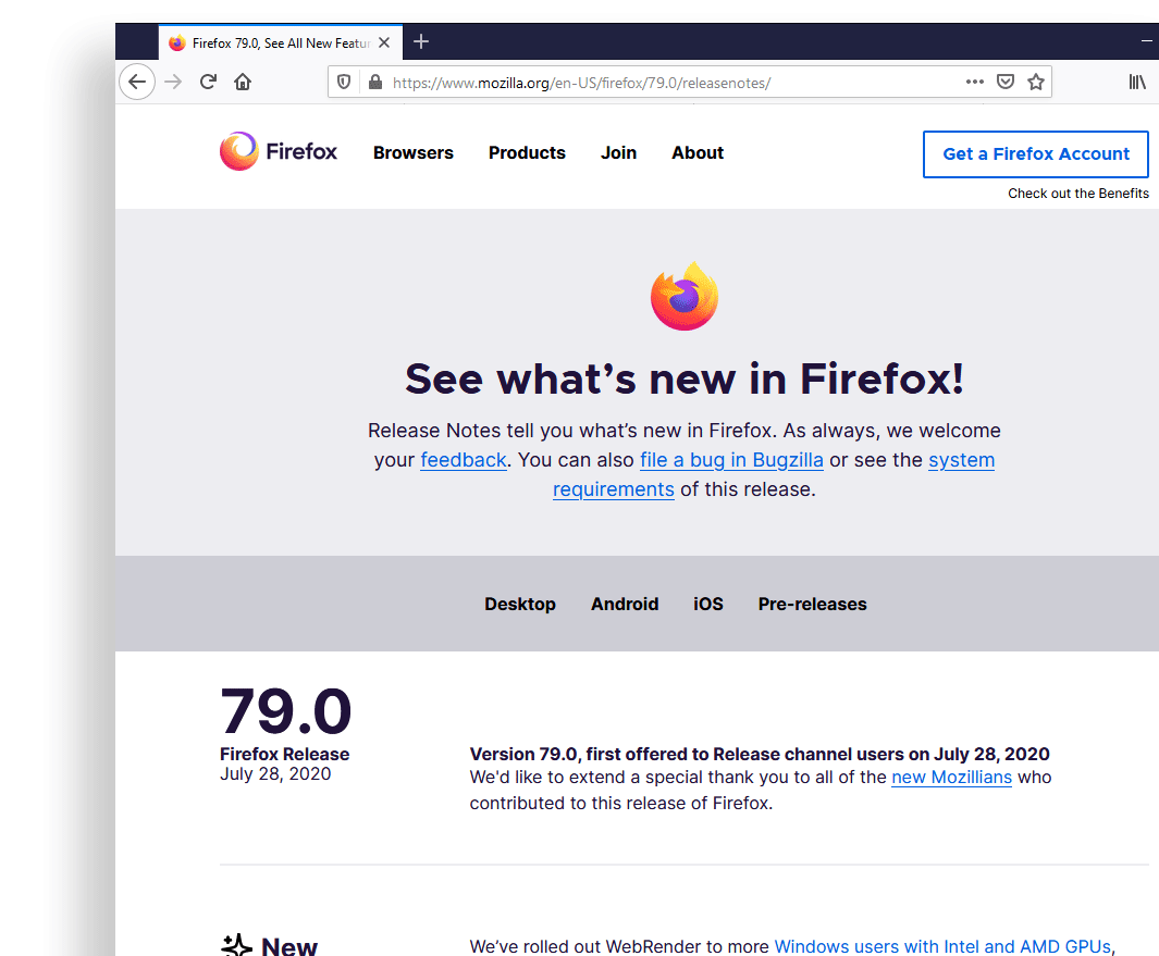 Firefox 79 With Enhanced Tracking Protection 2.0, Improved Graphics ...