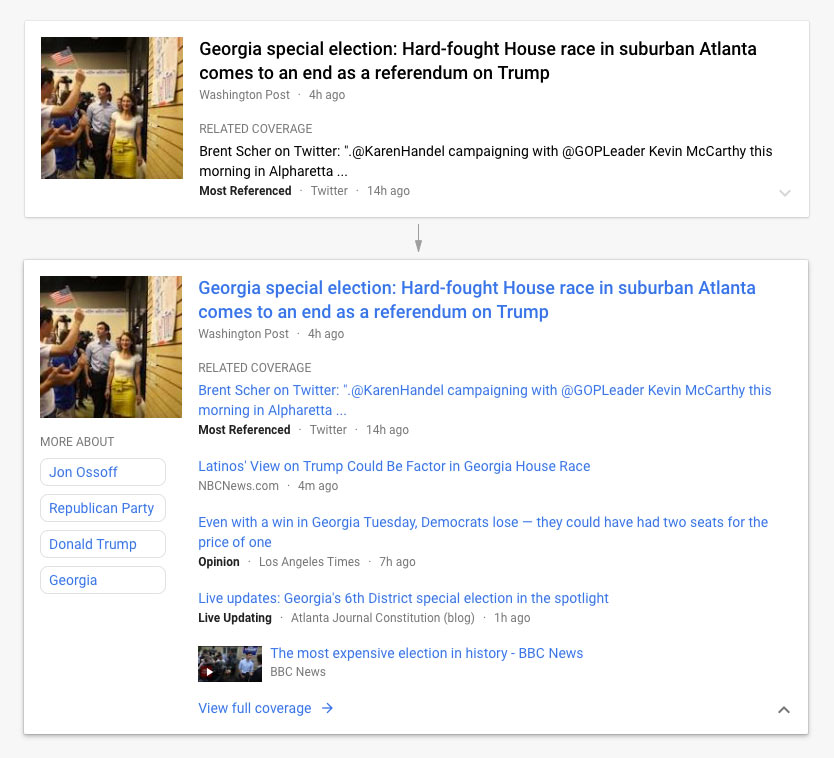 Google News Updates Its Design With A Minimalist Look And Feel | Eyerys
