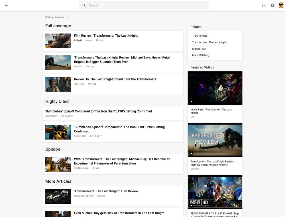 Google News Updates Its Design With A Minimalist Look And Feel | Eyerys