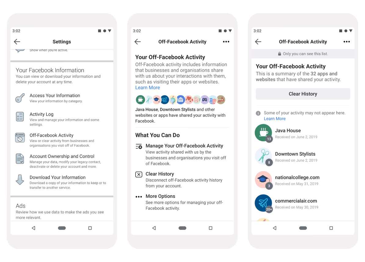 The 'Off-Facebook Activity Tool' Is A Privacy Setting For Users With A ...