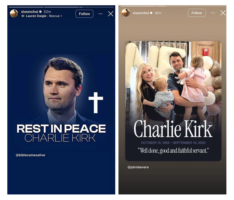 'Rest In Peace Charlie Kirk' Tribute From Super Junior’s Choi Si-won Is ...