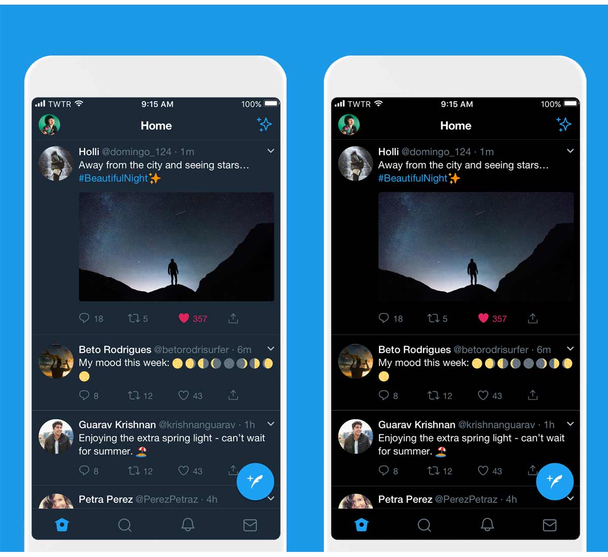Twitter With Three Color Themes: Having 'Lights Out' That Is Completely ...