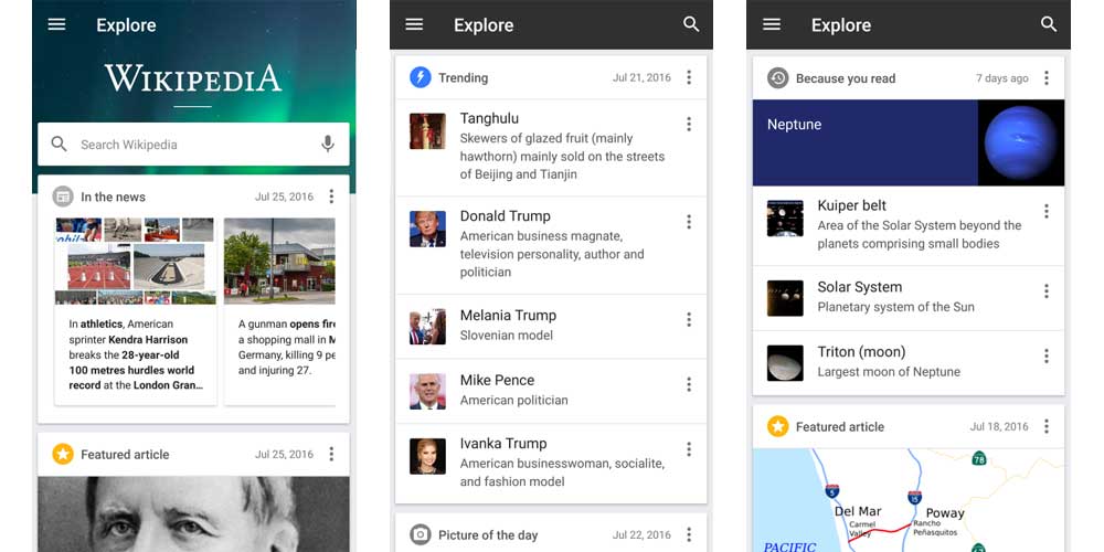 Wikipedia For Android Redesigned With New Features: A More Encouraging ...